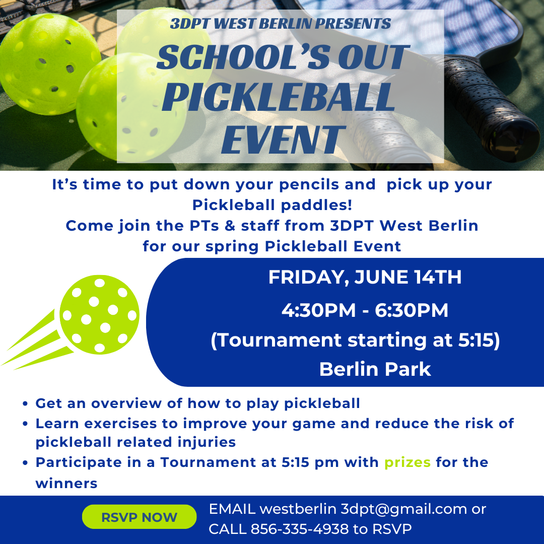 School’s Out Pickleball Tournament and training event