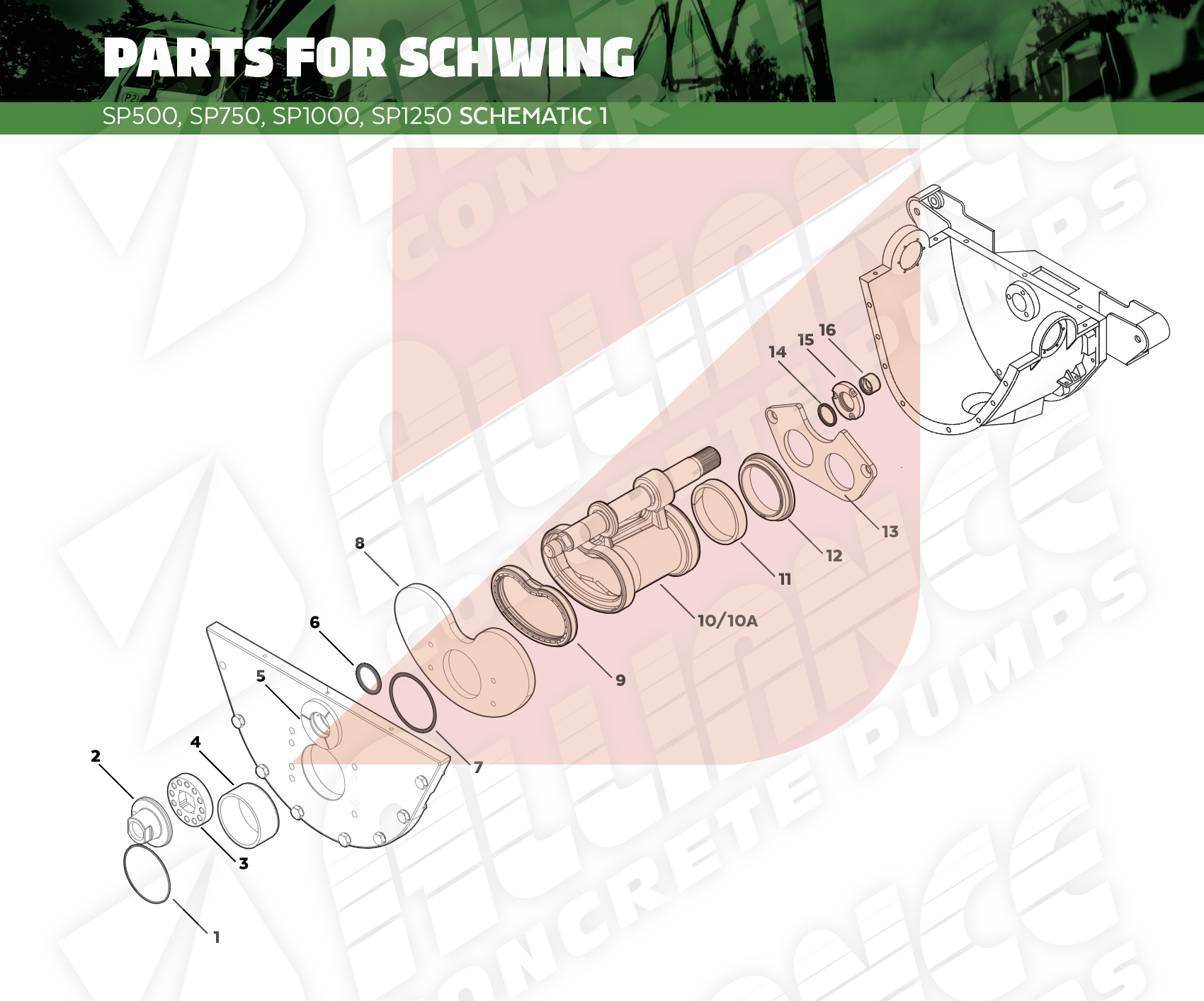 SP500, SP750, SP1000, SP1250 Hopper - Alliance Concrete Pumps Online Store