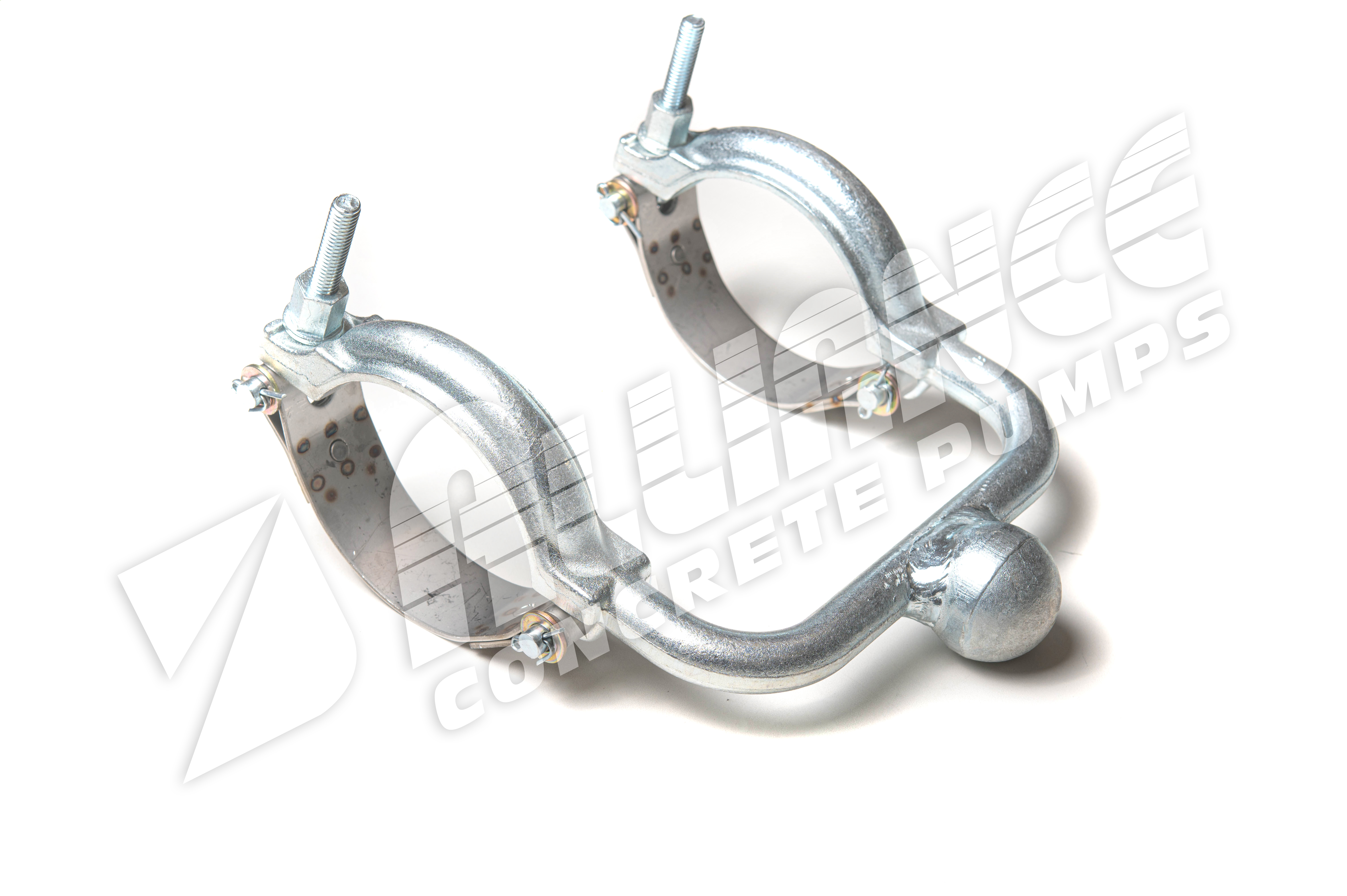 5″ Band Clamp Double w/ Steel Ball - Alliance Concrete Pumps Online Store