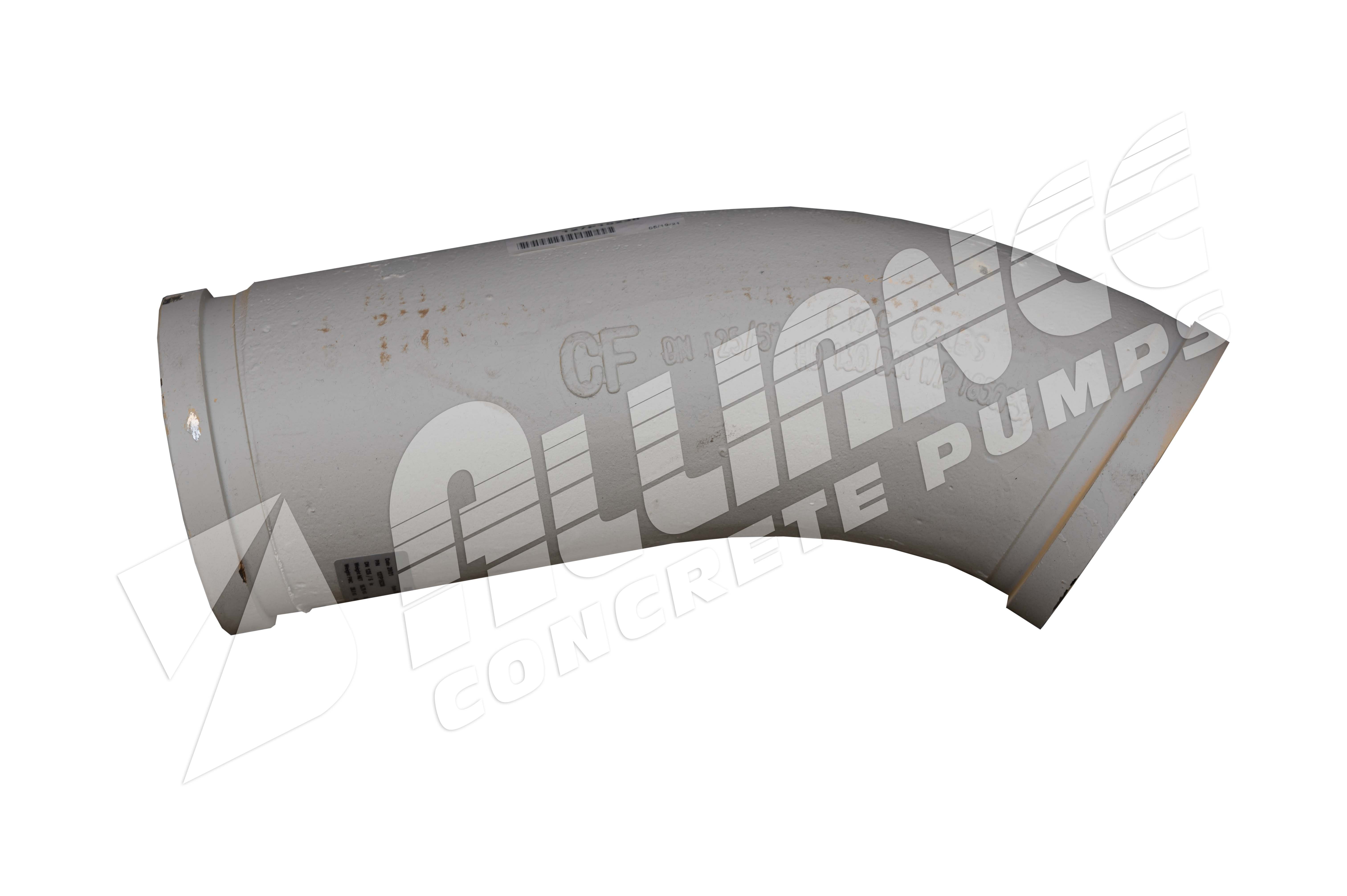 5” Metric 45° Cast Tangent Elbow (427190) - Alliance Concrete Pumps ...