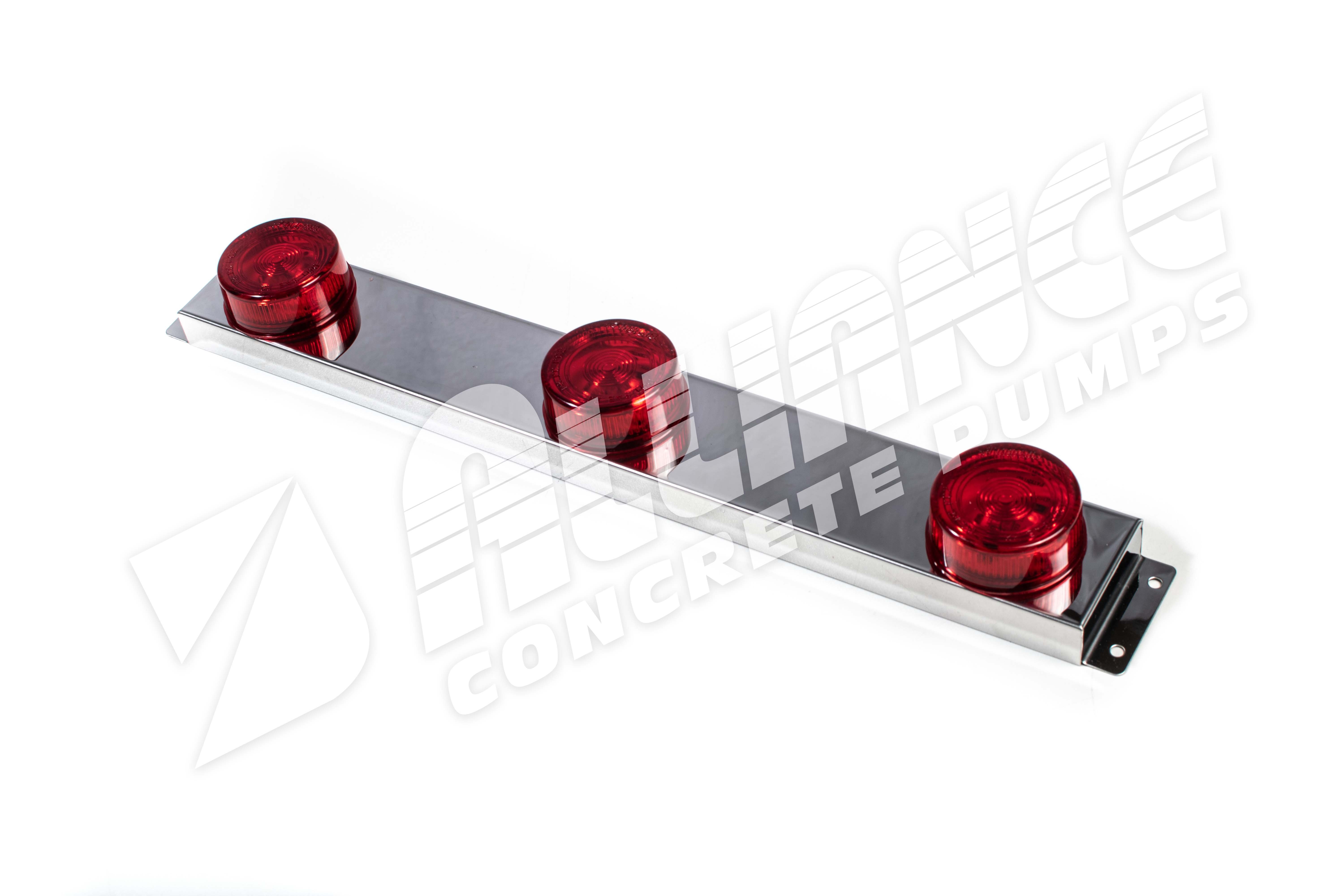 2″ Round, Red, Light Bar - Alliance Concrete Pumps Online Store