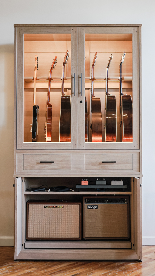 Our Flagship Guitar Display Case - American Music Furniture